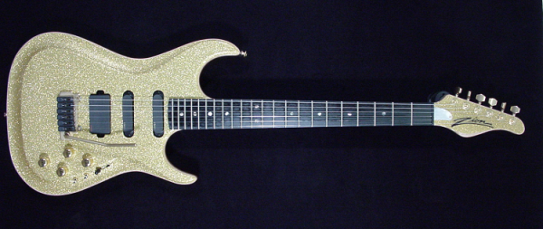 classic gold mini-flake synth hss | Zion Guitar Technology